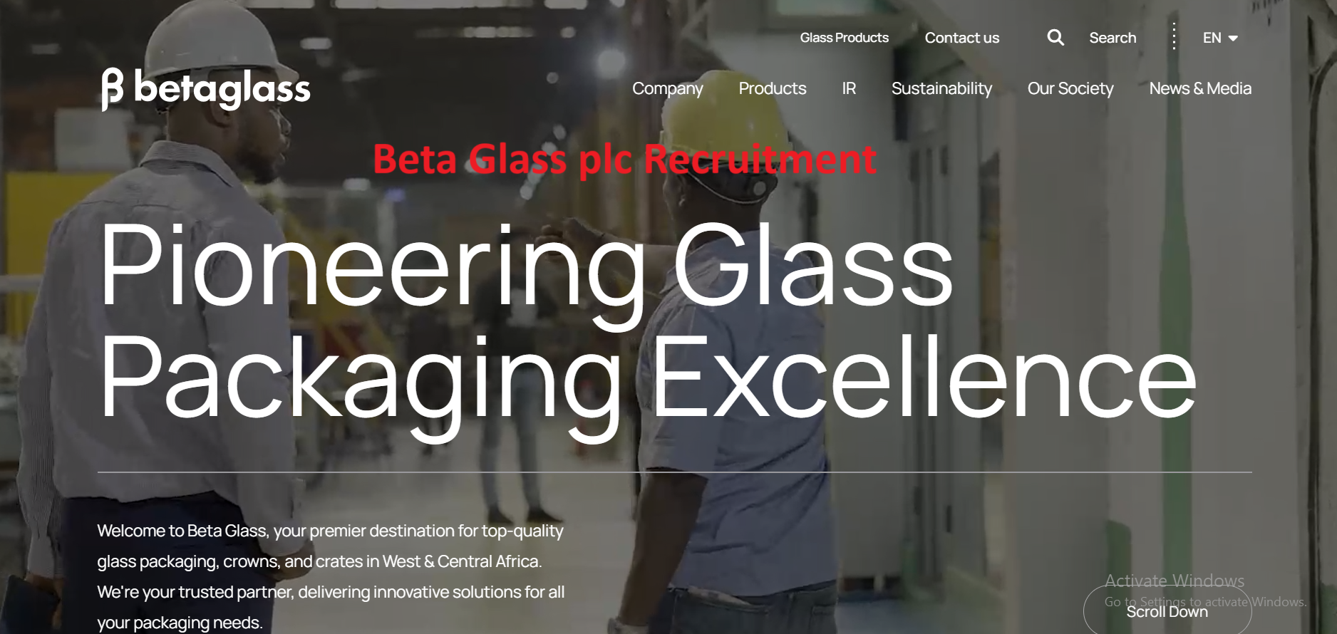 Beta Glass Plc Recruitment- NEW - Get Jobs in Nigeria