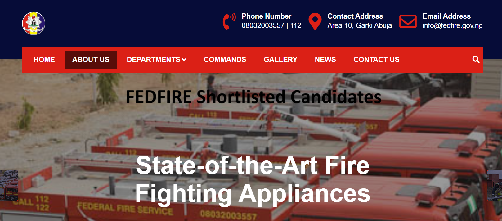 Federal Fire Service(FFS) Shortlisted Candidates 2025/2026 Download ...